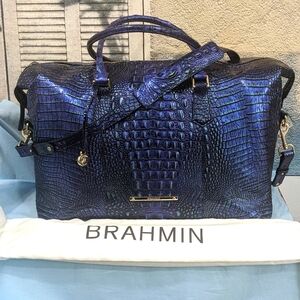 Brahmin | Bags | Veuc Brahmin Duxbury Weekender Travel Bag In Mirage ...